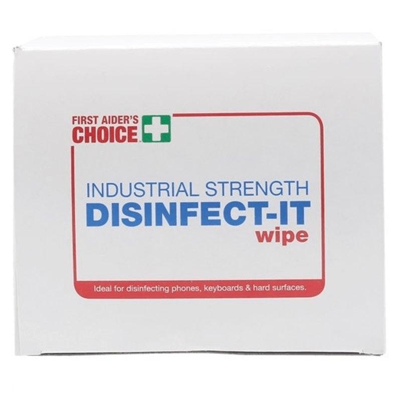 Buy First Aiders Choice Industrial Strength Disinfect-It Wipes Box 100 ...