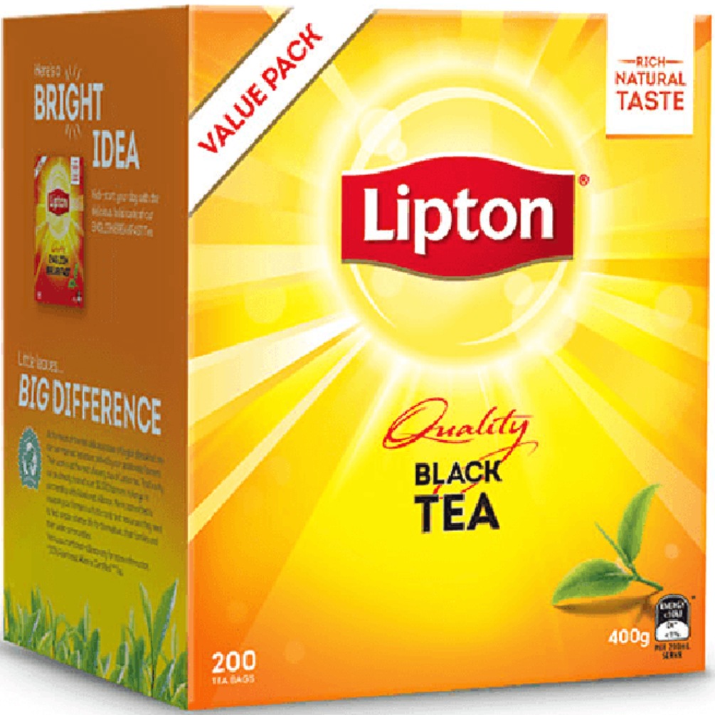 Buy Lipton Black Tea Teabags Box 200 Bags Bulk Value Pack - MyDeal ...