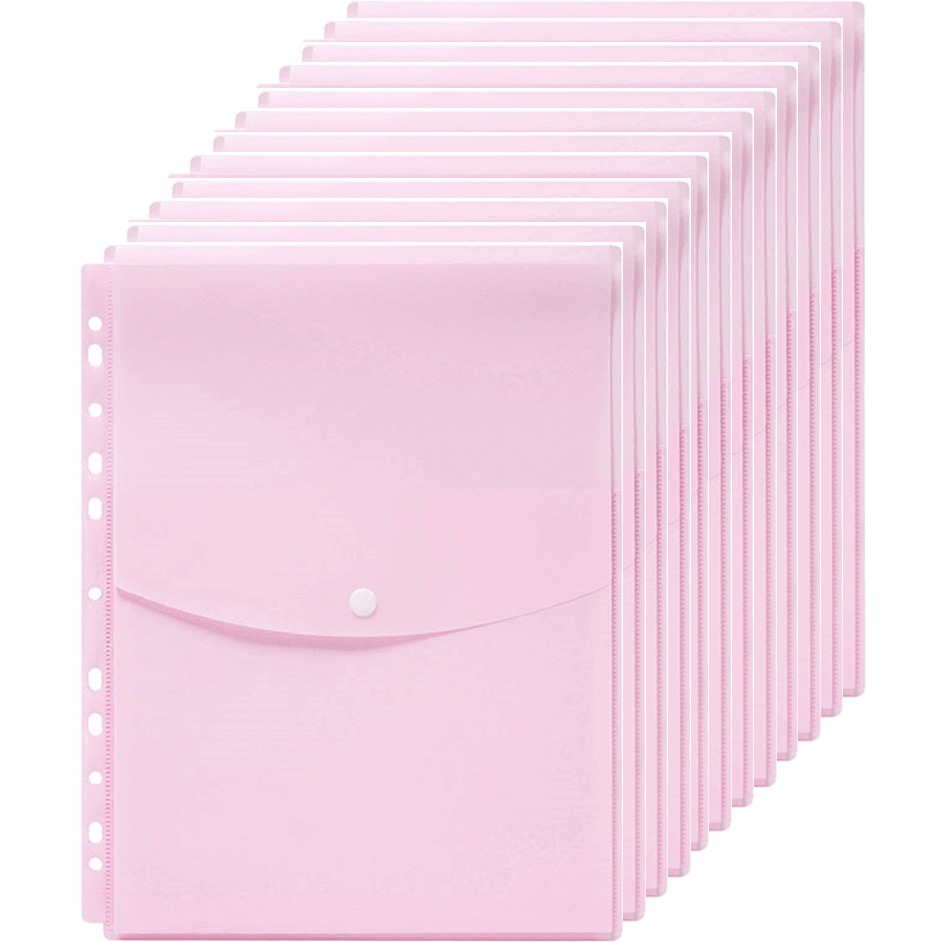 Buy Marbig Binder Pocket Top Opening Document Wallet Holder A4 Pastel ...
