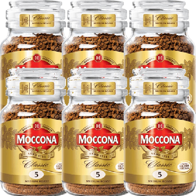 Buy Moccona Classic Instant Coffee Medium Roast 400g Jar Pack 6 - MyDeal