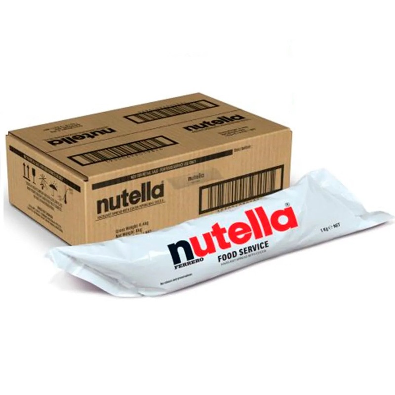 Buy Nutella Chocolate Hazelnut Spread Piping Bag 1kg Pack 6 Bulk Carton ...