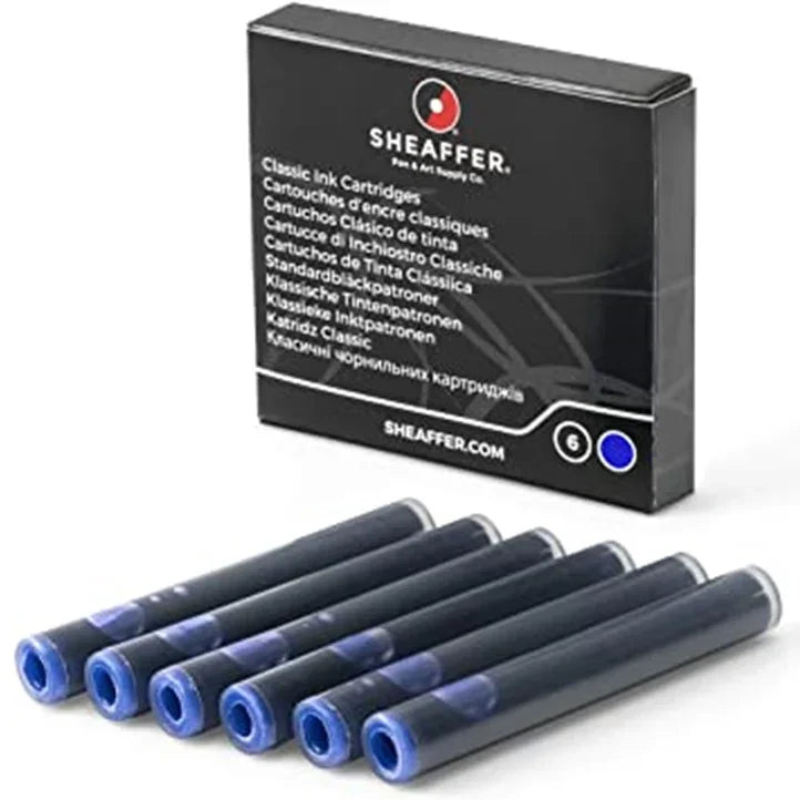 Buy Sheaffer 96223 Refills for Fountain Pen Blue Ink Cartridge 6 Pack ...
