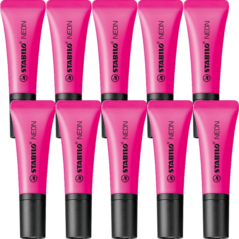 Buy Stabilo Neon Highlighter Magenta Box 10 - MyDeal