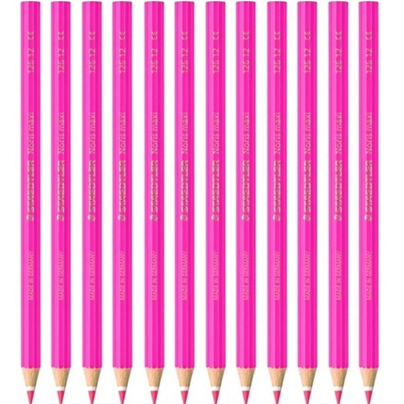 Buy Staedtler Noris Club Maxi Learner Coloured Pencils Pink Pack 12 ...