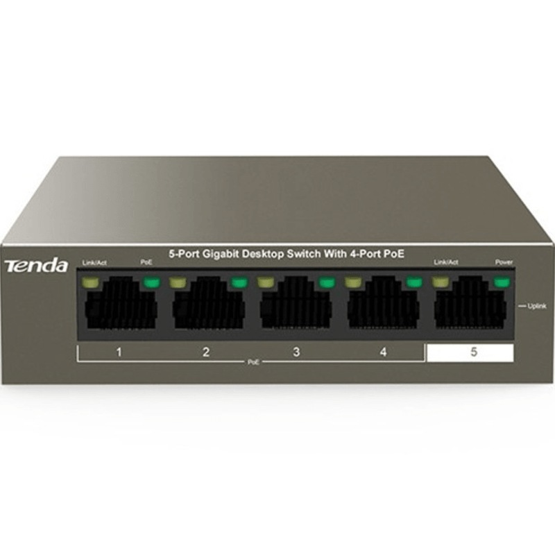 Buy Tenda TEG1105P-4-63W 5-Port Gigabit Desktop Switch with 4-Port PoE ...