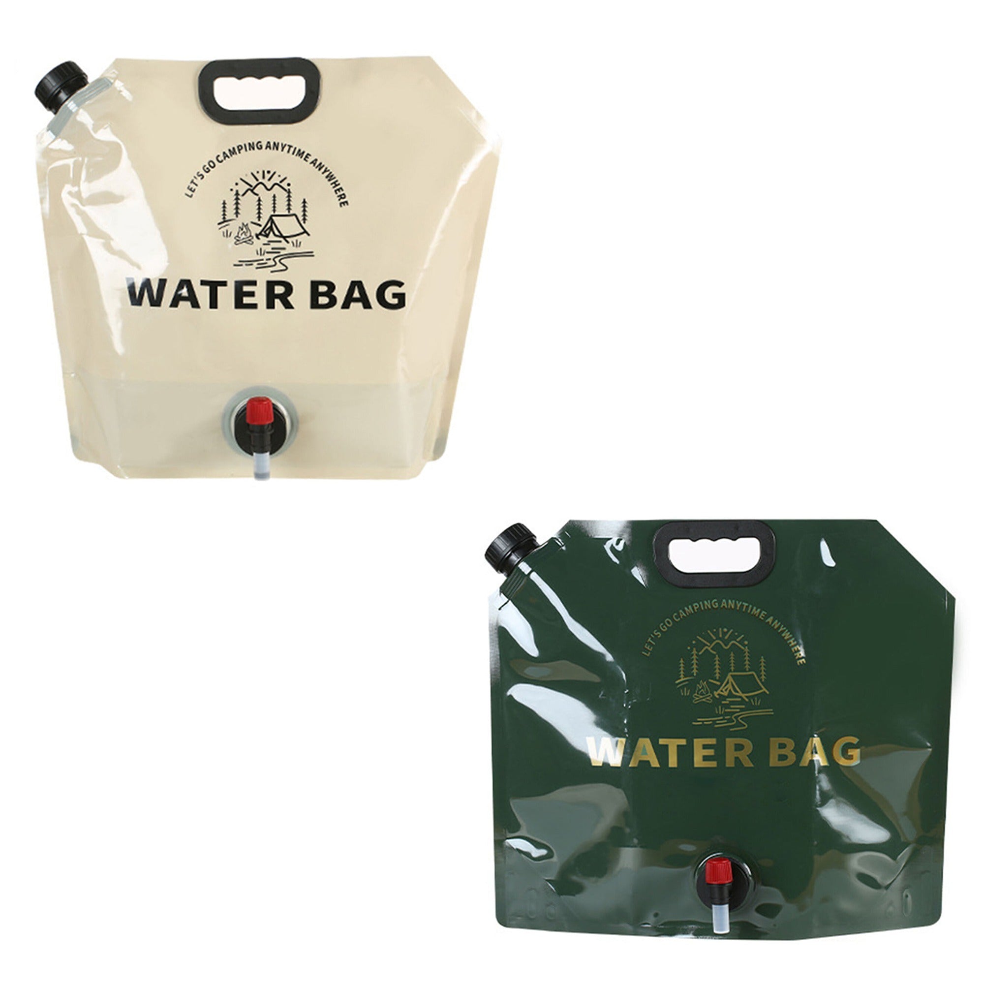 Buy 9L Collapsible Water Storage Container Bag With Spigot Camping ...