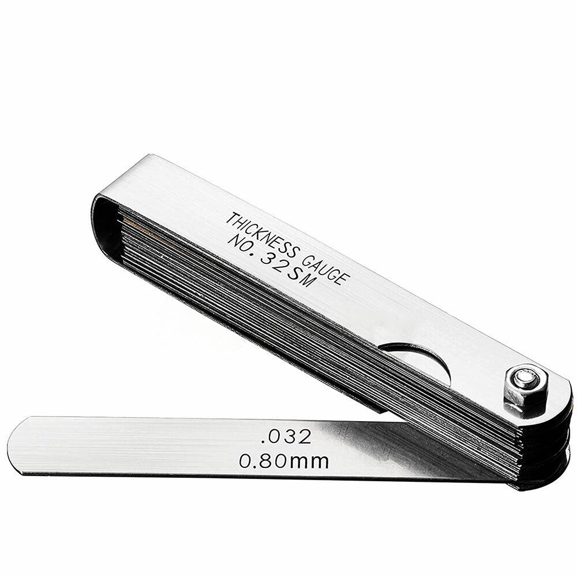 Buy Feeler Gauge Dual Marked MM Inch Thickness Gap Metric Filler Tool ...