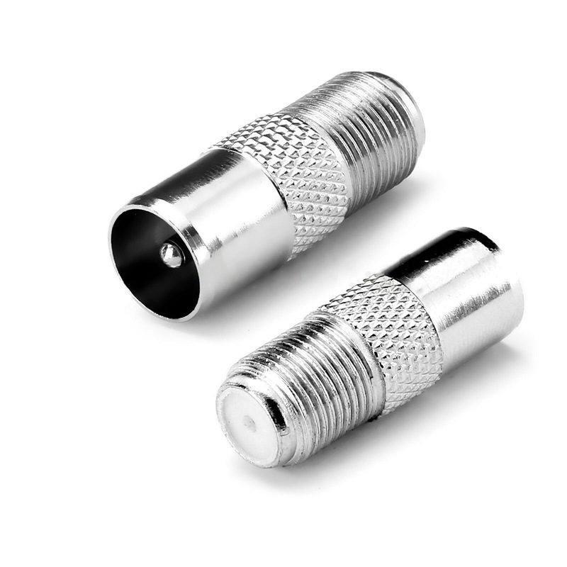Buy Female Plug to PAL Male Socket Coaxial TV Antenna Cable Connector ...