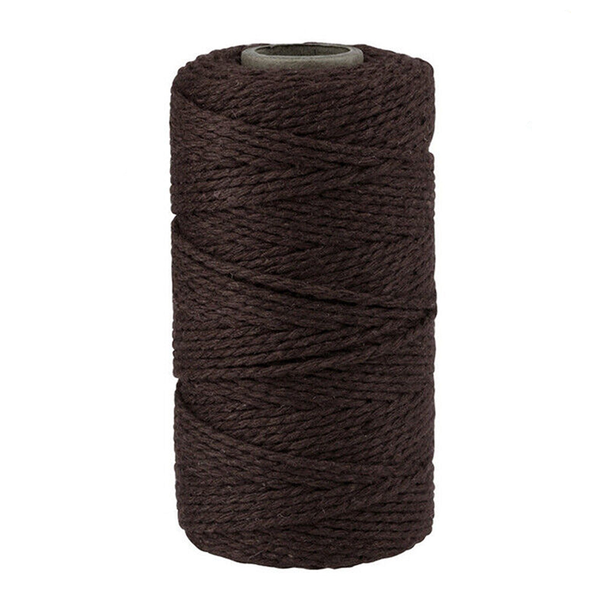 Buy Natural Cotton Twisted Cord Craft Macrame Artisan Rope Weaving Wire ...