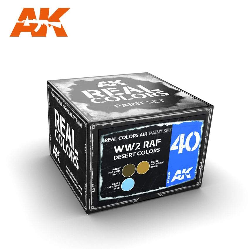 Buy AK Interactive Real Colours WW2 RAF Desert Colours Set - MyDeal ...