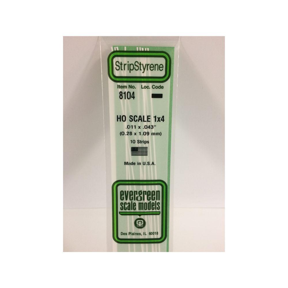 Buy Evergreen Styrene Strips Ho 1 X 4 (10) - MyDeal Australia