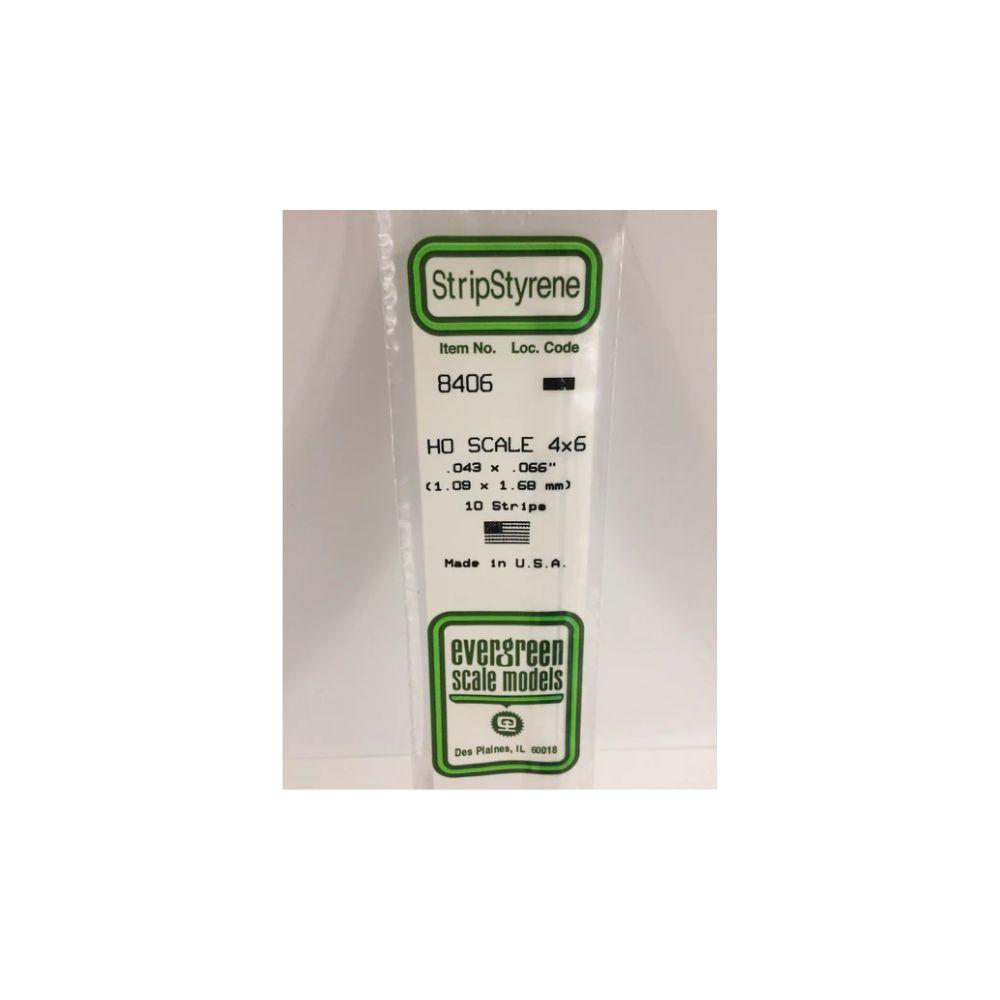 Buy Evergreen Styrene Strips Ho 4 X 6 (10) - MyDeal Australia