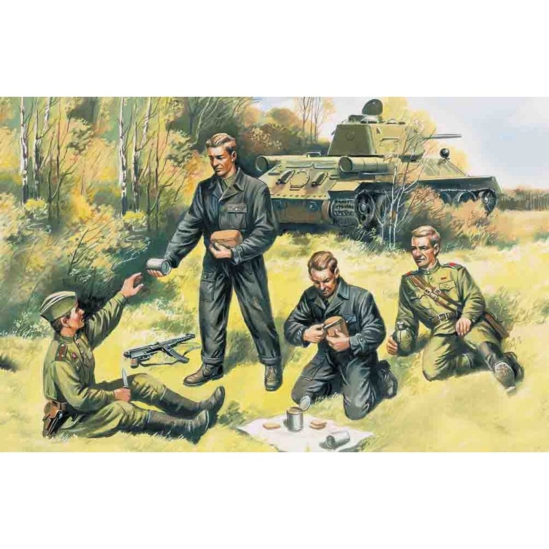 Buy ICM 1:35 Svt. Tank Crew (1943-1945) (4) - MyDeal
