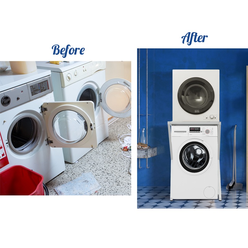 Buy Dryer Stand Over Front Loading Washing Machine Portable Dryer ...