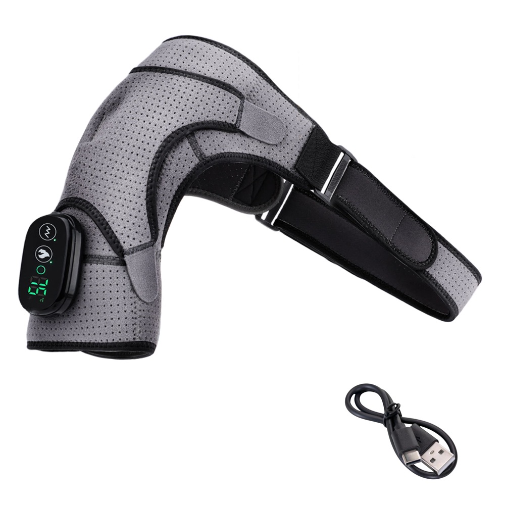 Buy Heated Shoulder Brace Massage Rotator Cuff Support - Rechargeable ...