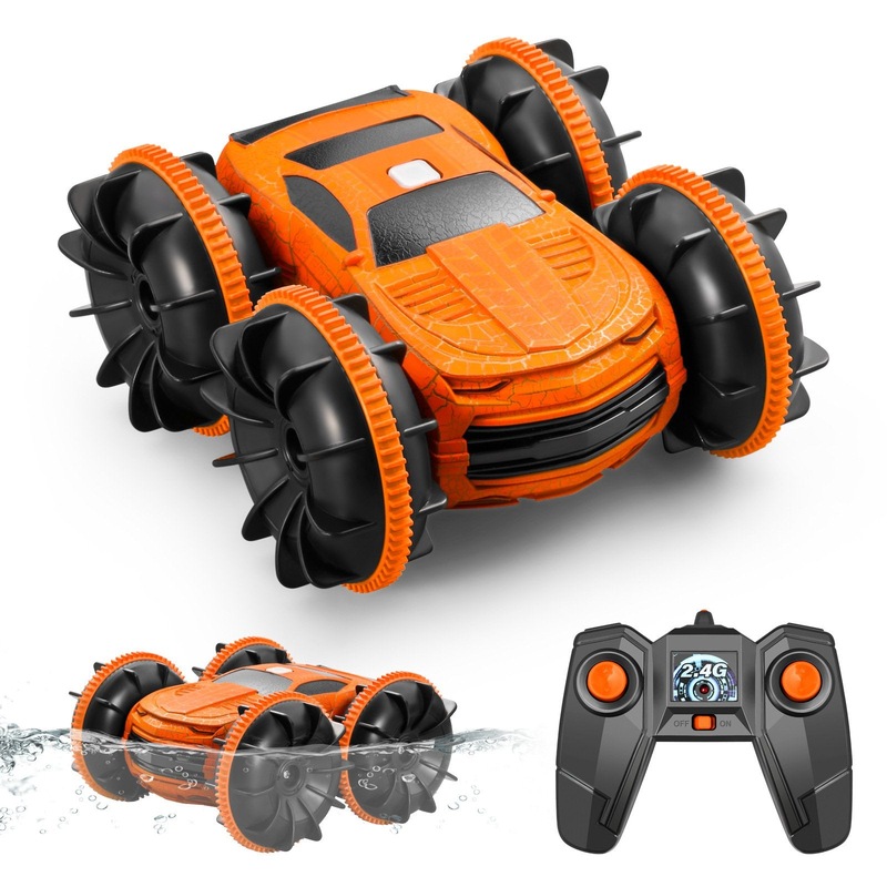 Buy Amphibious Remote Control Car Boat for Kids, 2.4 GHz RC Stunt Car ...