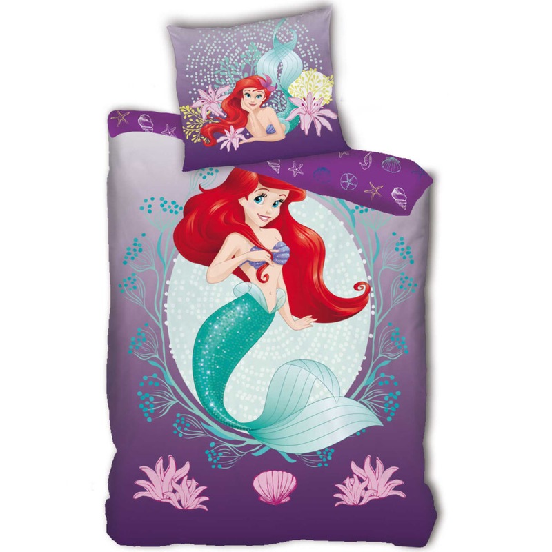 Buy Ariel The Little Mermaid Polyester Single Bed Duvet Cover Set - MyDeal
