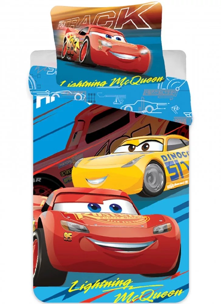 Buy Disney Cars Race Lightning McQueen Baby Toddler Quilt Cover Set ...