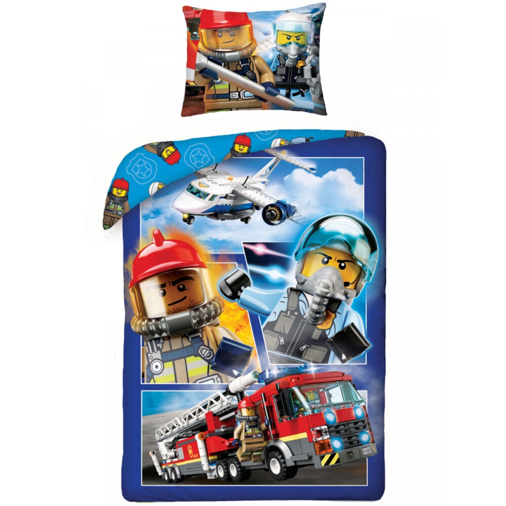 Buy Lego City Licenced Single Bed Duvet Cover Set - MyDeal Australia