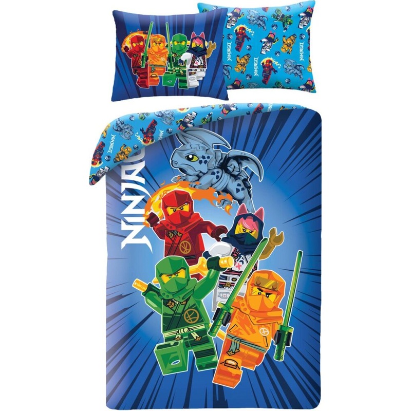 Buy Lego Ninjago Kids Mini-Fig Licenced Polyester Quilt Cover Set ...