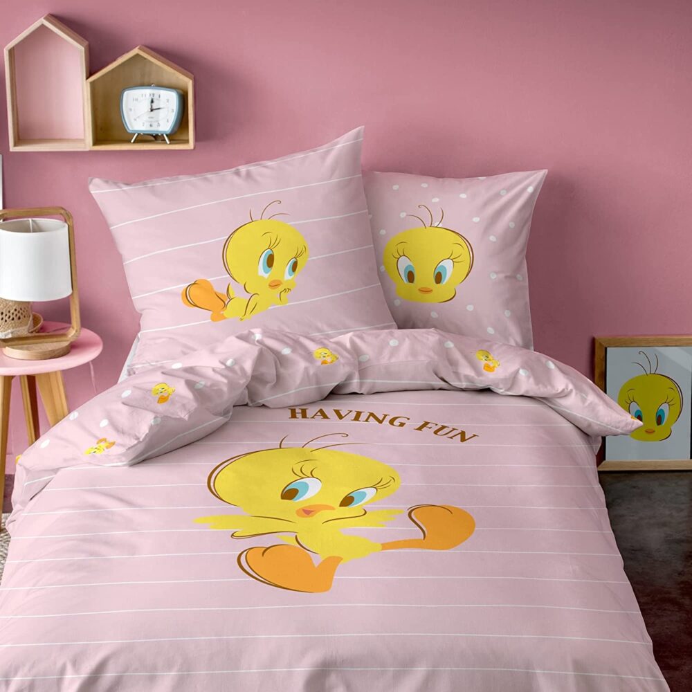 Buy Looney Tunes Tweety Bird Single Bed Quilt Cover Set - MyDeal Australia
