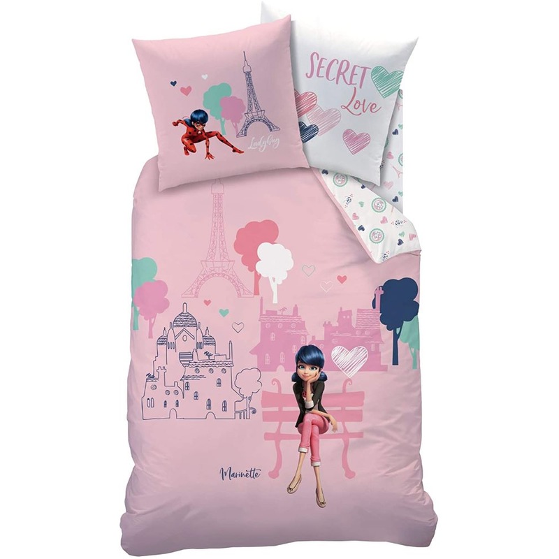 Buy Miraculous Ladybug Girls Single Bed Quilt Cover Set - MyDeal