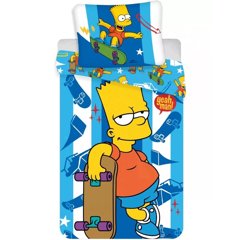 Buy The Simpsons Bart Quilt Cover Set - Single Bed - MyDeal
