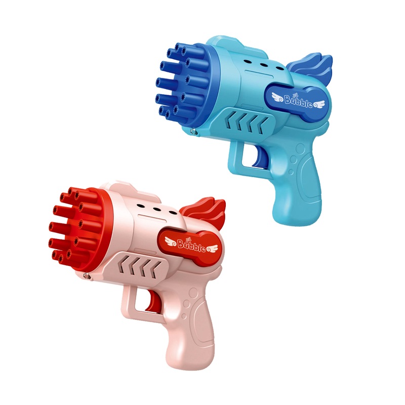 Buy Bubblerainbow 12 Holes Bubble Gun Dual-purpose Electric Fan Bubble ...