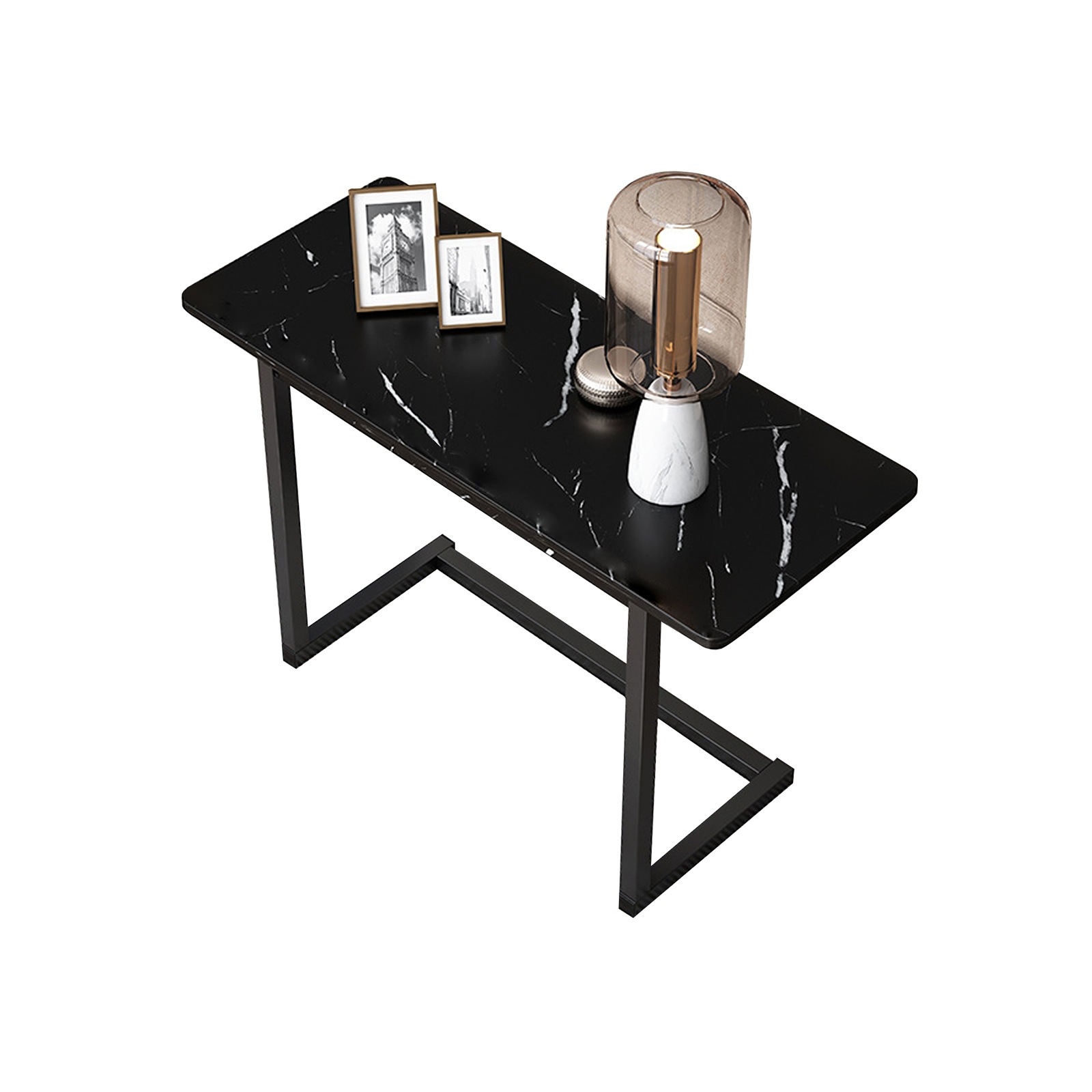 Buy Modern Black Coffee Tea Side Table Living Room Sofa Snack Stand ...