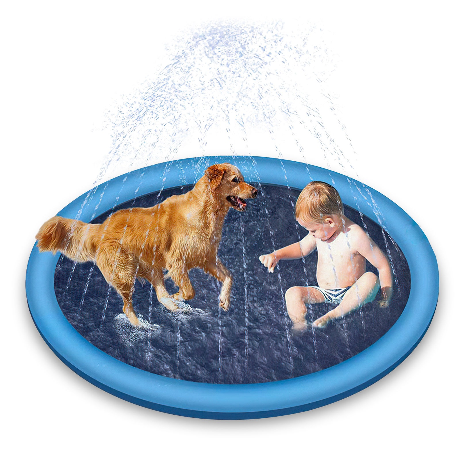 Buy Pawfriends Thick Anti-Skid Pet Water Spray Mat Children Playing ...