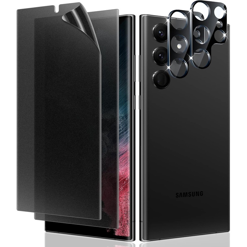 Buy 2 Pack Ceramic Matte Privacy Screen Protector + 2 Pack 3D Camera ...