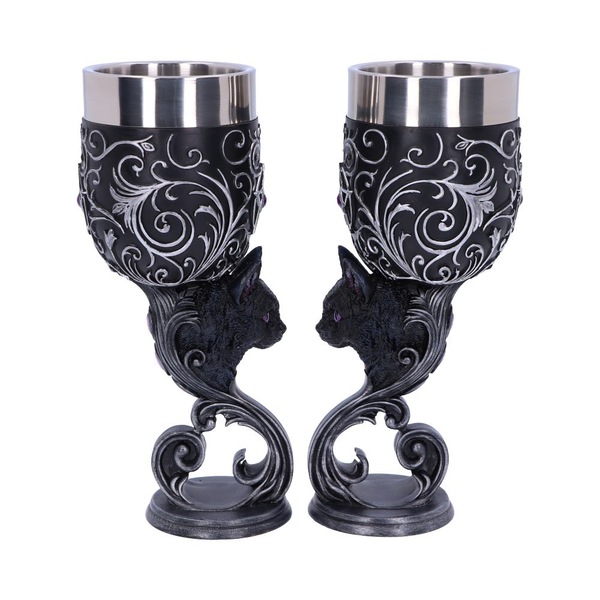 Buy Familiars Love Twin Cat Heart Set of Two Goblets - MyDeal Australia