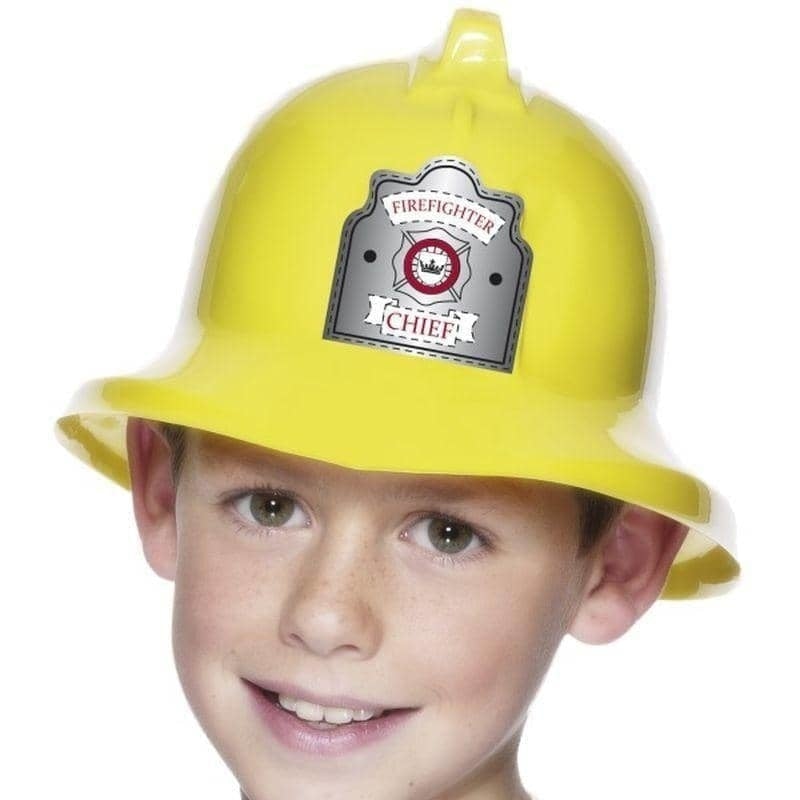 Buy Fireman Hat Kids Yellow - MyDeal Australia