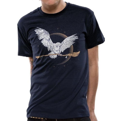Buy Harry Potter Hedwig Broom T-Shirt Adult - MyDeal Australia