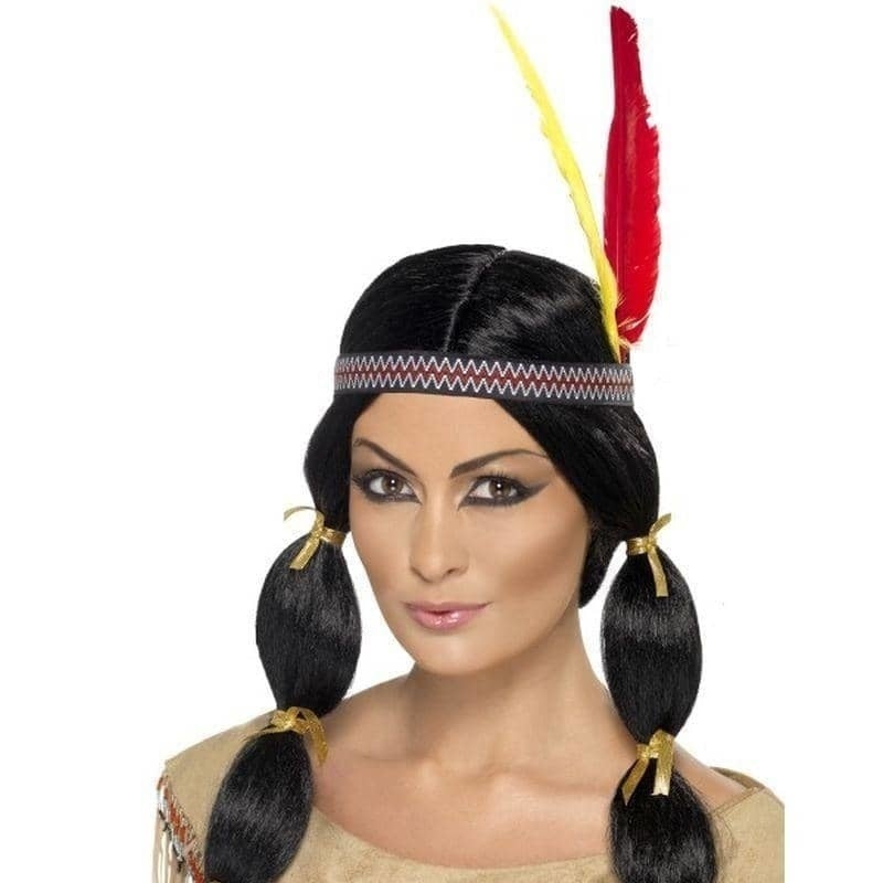 Buy Native American Inspired Black Wig - MyDeal