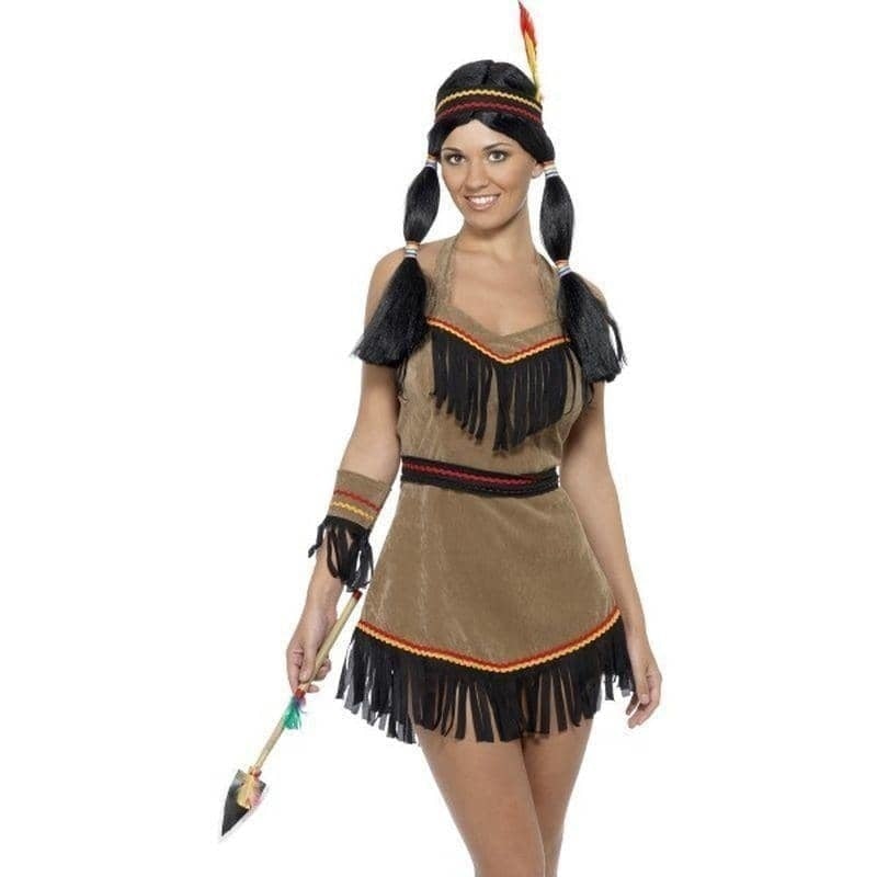 Buy Native American Inspired Woman Costume Adult Brown - MyDeal Australia