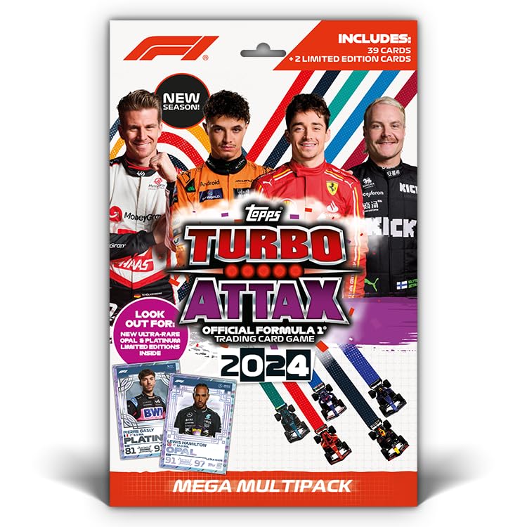 Buy Topps Turbo Attax Formula 1 2024 Mega Multipack 39 Turbo Attax ...