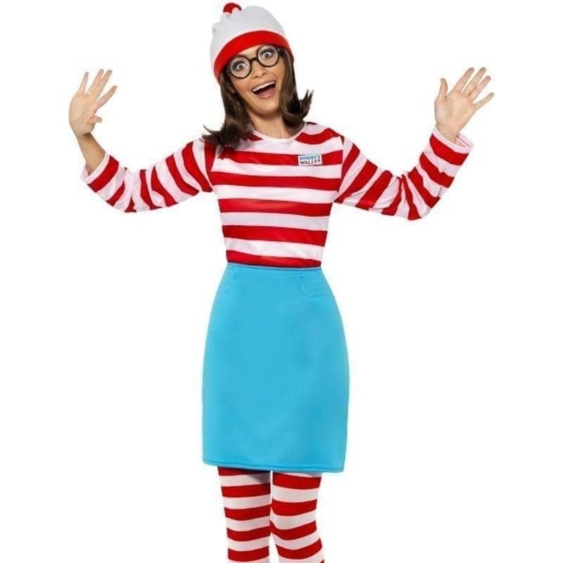 Buy Wheres Wally? Wenda Costume Adult Red White Blue - MyDeal