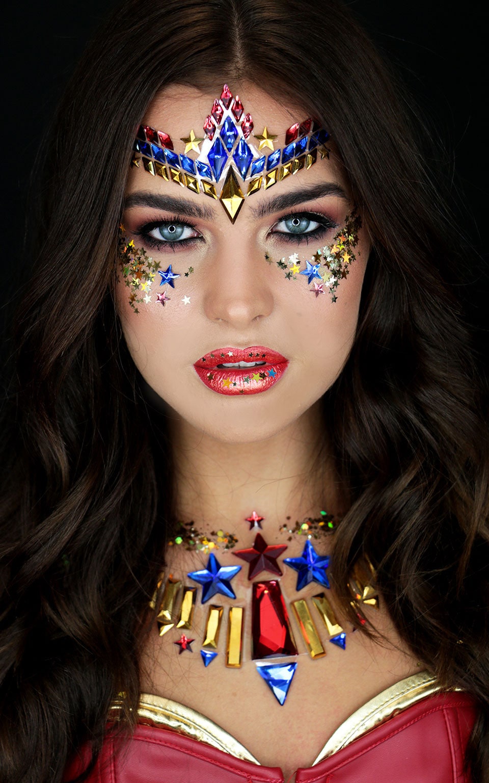 Buy Wonder Woman Face Jewels - MyDeal Australia