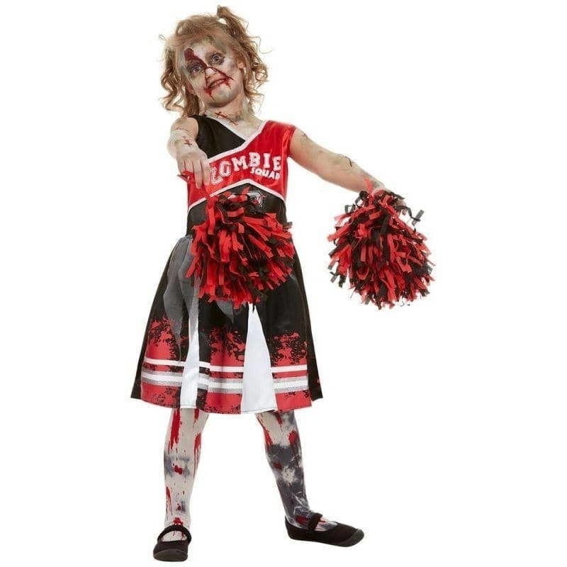Buy Zombie Cheerleader Costume Child Red - MyDeal Australia