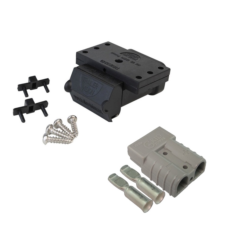 Buy 50A Anderson Plug Mounting Kit with LED and 50 amp Anderson Style ...
