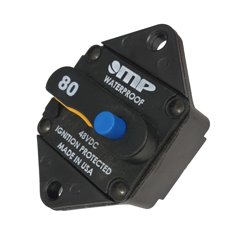 Buy Circuit Breaker 80 amp Panel Mount Resettable Waterproof USA Brand ...