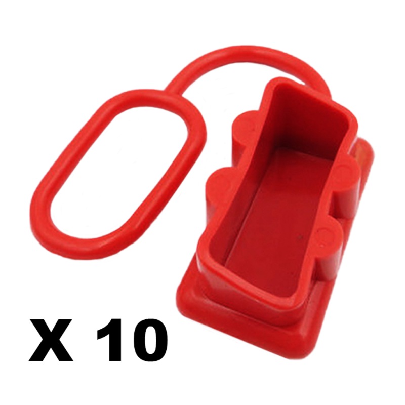 Buy Dust Cap Red x10 to Suit 50 Amp Anderson Plug Dual Battery 50a End ...