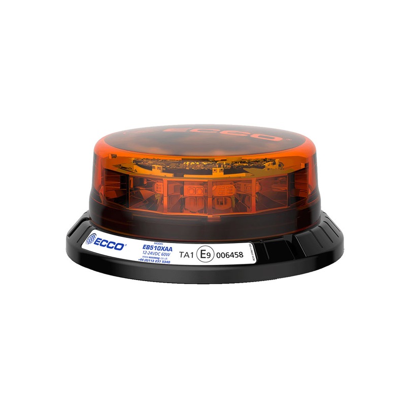 Buy ECCO Low Profile LED Amber Beacon 10/24V 3-bolt fixed Mt.- 60w - MyDeal