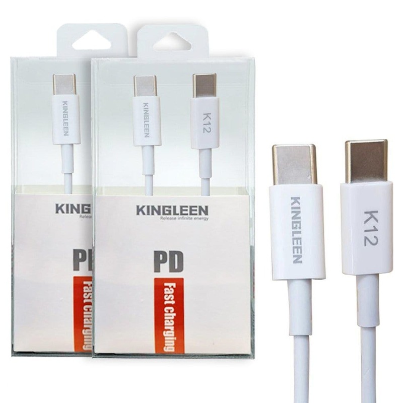 Buy 2 Pack 1M KINGLEEN (K12) Super Fast Charging PD Type C to Type C ...