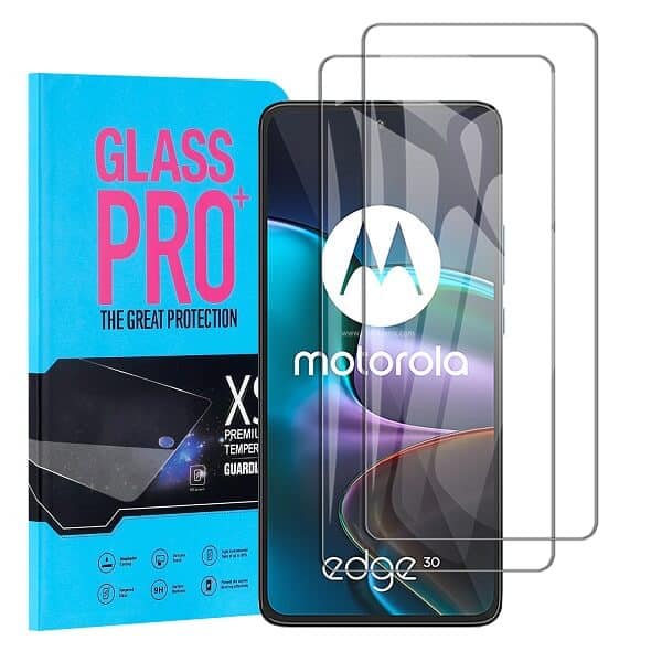 Buy [2 PACK] Motorola Moto Edge 30 5G Screen Protector Tempered Glass ...