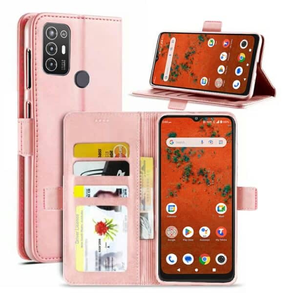 Buy For Telstra T-Pro Case RFID Blocking Retro Flip Premium Leather ...