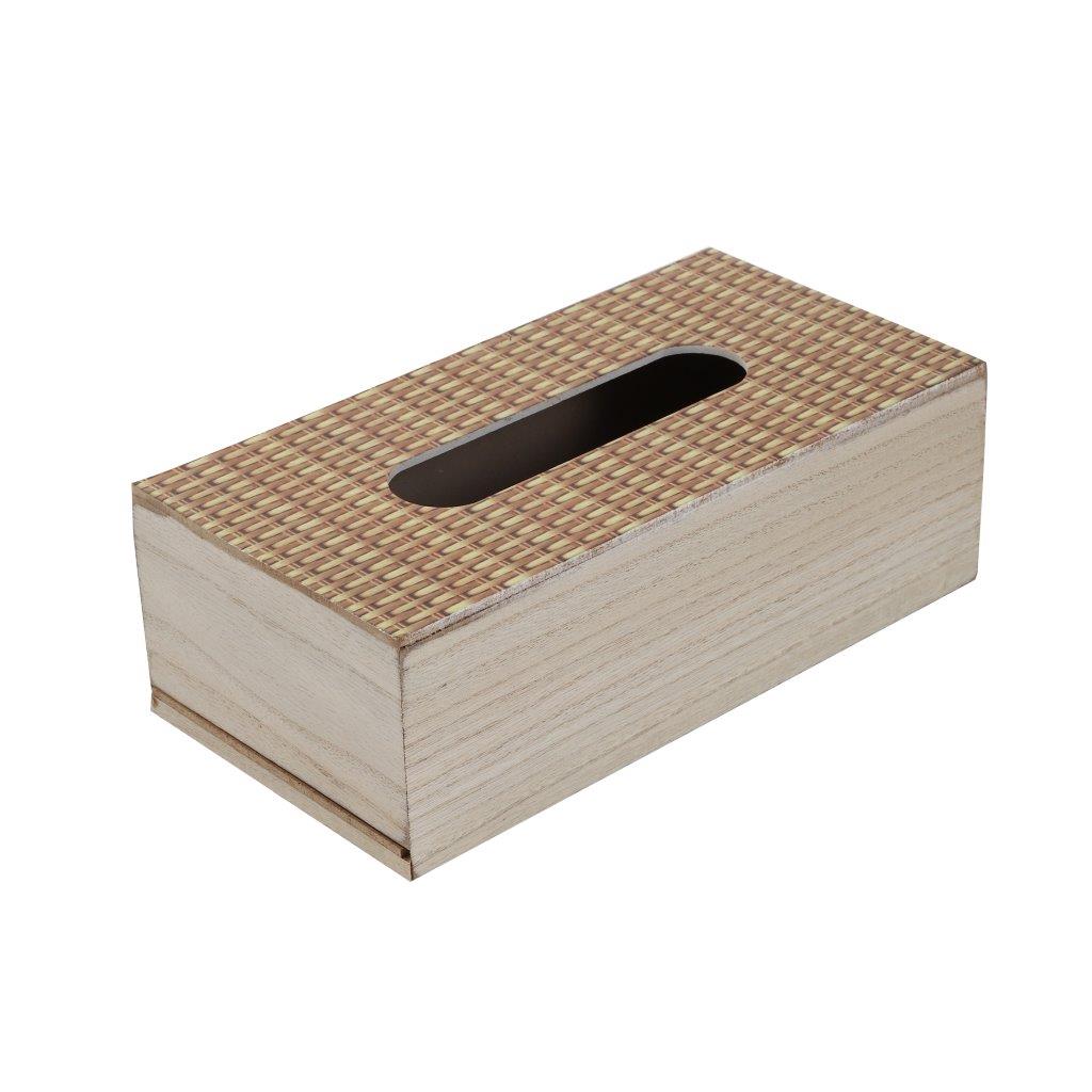Buy Premium Quality Rattan Design MDF Rectangular Tissue Box Napkin ...