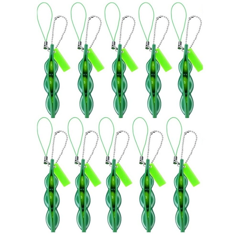 Buy 10x Pea Pod Pop It Fidget Toy Push Bubble Sensory Autism Special ...