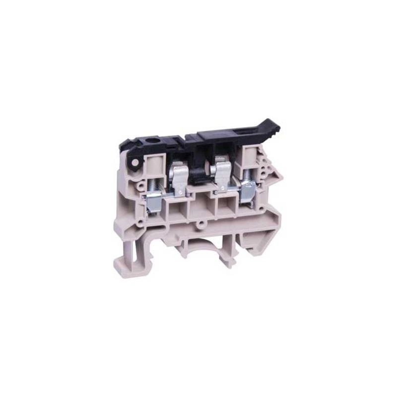 Buy 35A 4mm Grey Fused DIN Rail Terminal - MyDeal